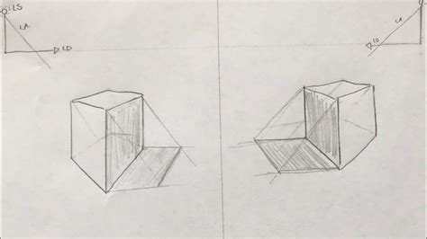 Cube Drawing Shadow