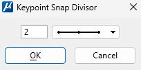 MicroStation Set Keypoint Snap Divisor Communities