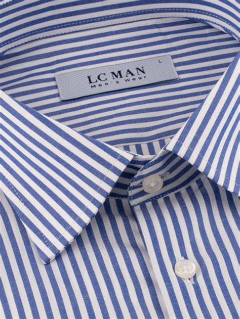 پیراهن مردانه راه راه آستین بلند ال سی من 103 فروشگاه اینترنتی ال سی من