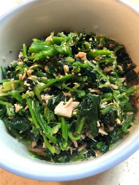 冷凍ほうれん草とツナで簡単ごま和え By ＊ちゃものすけ＊ 【クックパッド】 簡単おいしいみんなのレシピが350万品