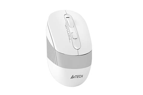 A4TECH FB10C FSTYLER RECHARGEABLE WIRELESS MOUSE GRAYISH WHITE DUAL MODE BLUETOOTH 2 4G