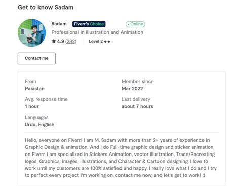 Muhammad Sadam On Linkedin Fiverr Upwork Animation