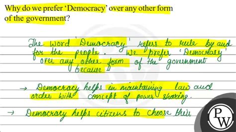 Why Do We Prefer Democracy Over Any Other Form Of The Government