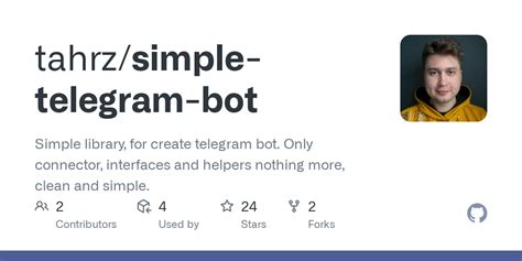 GitHub Tahrz Simple Telegram Simple Library For Create Telegram Only Connector