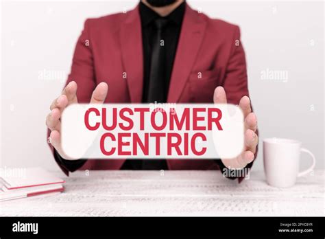 Conceptual Display Customer Centric Business Showcase Process Of