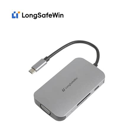 High Quality 7 Ports Type C Hub 7 In 1 Multiport Dock Station With 4k