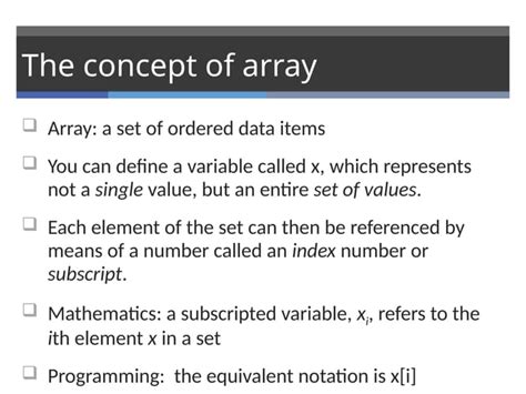 Lecture 5 Arrays Pptx FOR EDUCATIONAL PURPOSE PPT