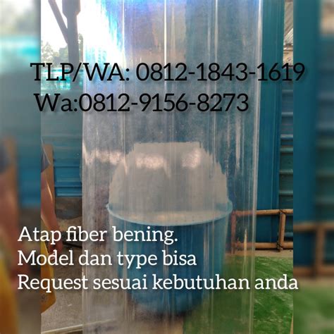 Jual Atap Fiber Gelombang Besar Atap Fiberglass Bening Kab