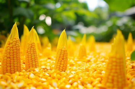 Corn Kernels Being Used As A Natural Fertiliz Corn Photo Background