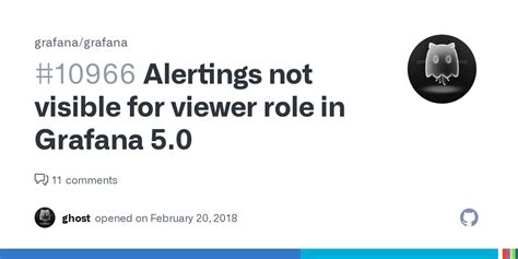 Alertings Not Visible For Viewer Role In Grafana 50 · Issue 10966