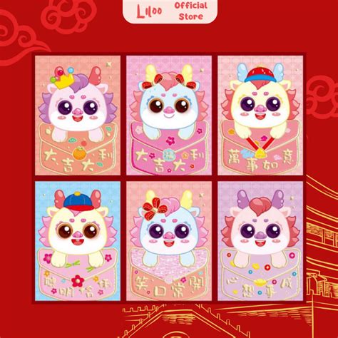 Jual Angpao Imlek Shio Naga 2024 Angpau Naga Isi 6 Amplop Imlek Hong