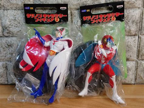 未使用未使用バンプレスト タツノコキャラクター フィギュア ガッチャマン 破裏拳ポリマーとるとる愛テム DXタツノコプロ絶版