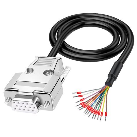 Anmbest Db15 Vga Solderless Breakout Connector With 5ft 24awg Replacement Cable