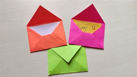 How To Make Paper Envelope DIY Envelope Making With Paper Without Glue Tape YouTube