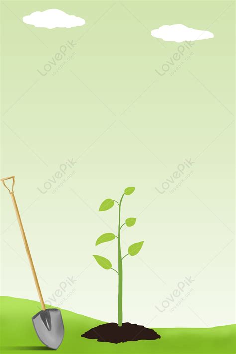 Simple Vector Tree Planting Tree Planting Poster Download Free Poster