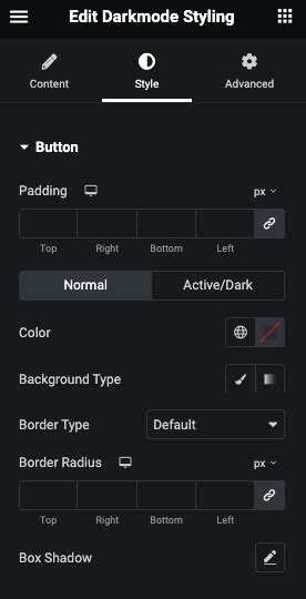Dark Mode Styling Widget Tutorial Essential Classy Addons For Elementor
