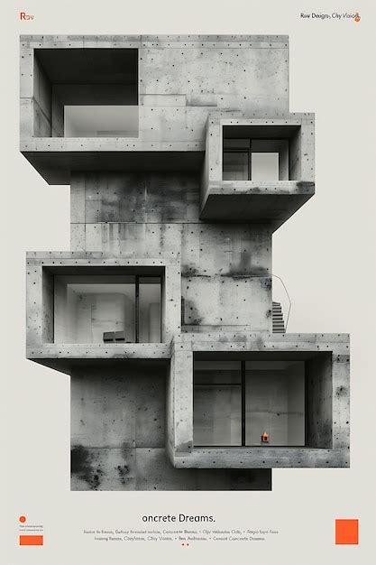 Premium Photo Brutalist Concrete Structure With Parallax Scrolling