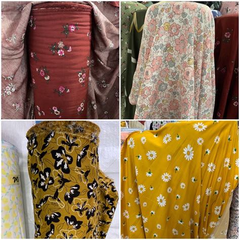 Jual Kain Katun Rayon Harga Tertera 0 5m Shopee Indonesia