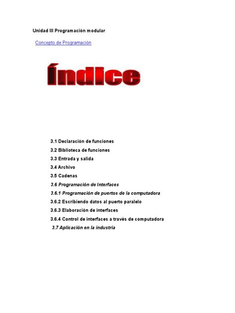 Unidad Iii Programación Modular Pdf Programacion Modular
