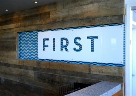 Glitter Digital Wallgraphics With Routered Plexi Installed Over With