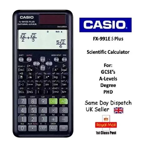 Casio Advanced Scientific Calculator School Classwiz Gcse A Level Black Fx 991es £1187