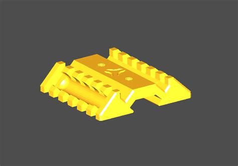 Dual Sided Picatinny Rail Von Kavitate Kostenloses Stl Modell