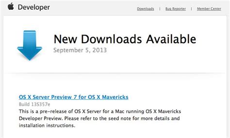 Apple Seeds Os X Server Preview 7 For Mavericks Windows Migration