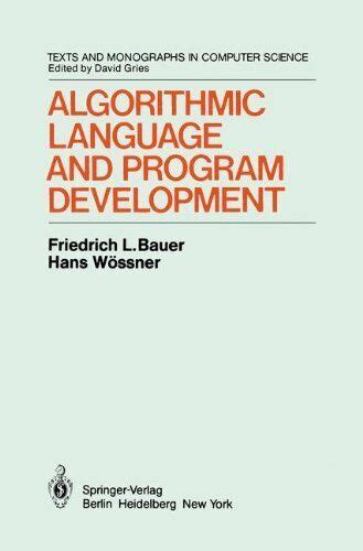 Algorithmic Language And Program Development Ebay