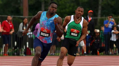 Aaron Brown Andre De Grasse Top Two Qualifiers In 200 Semifinals