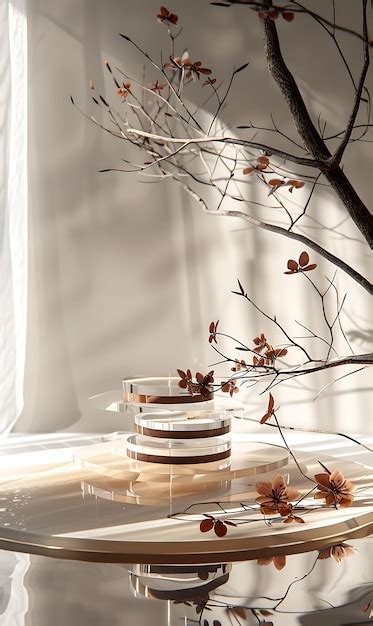 Premium Photo Parabolic Plexiglass Product Stand With Glossy And