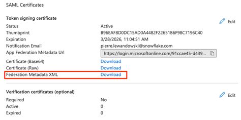 How To Configure Sso Authentication With Azure Ad To Snowflake
