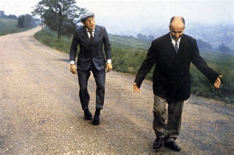 Bourvil et Louis de Funès sur la route de La grande vadrouille Photo