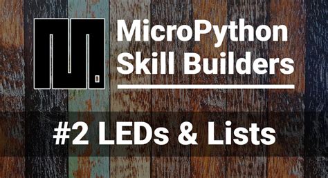 micropython skill builders 2 leds and lists the pi hut