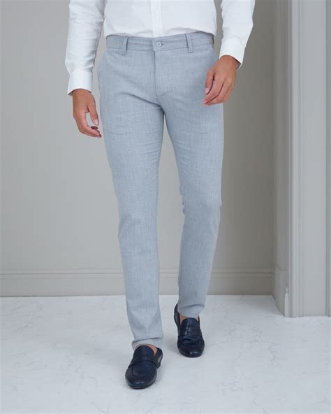 Cool Grey Slim Trousers