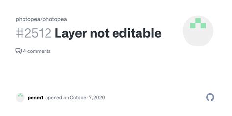 Layer Not Editable · Issue 2512 · Photopeaphotopea · Github