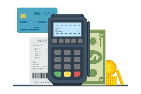 Premium Vector Credit Card And Payment Terminal