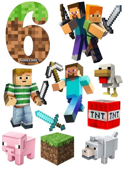 Some Minecraft Characters Are In Different Poses