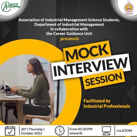 The Mock Interview Session Organized By The Association Of Industrial Management Science