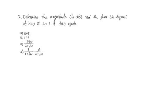 Solved Calculate H If H Db Equals A Db Chegg