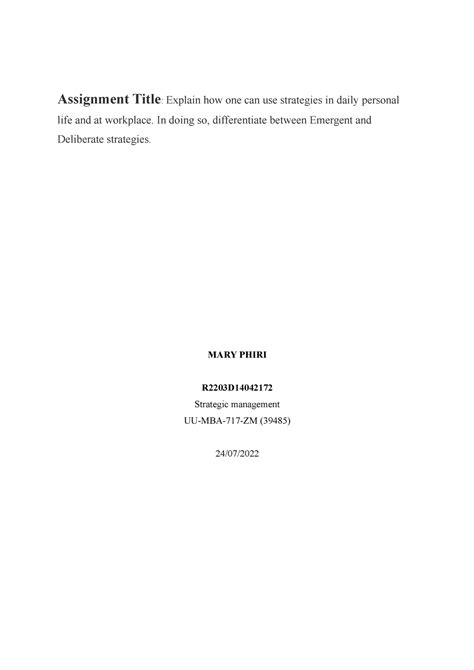 week 1 assignment mary phiri unicaf university zambia mba in