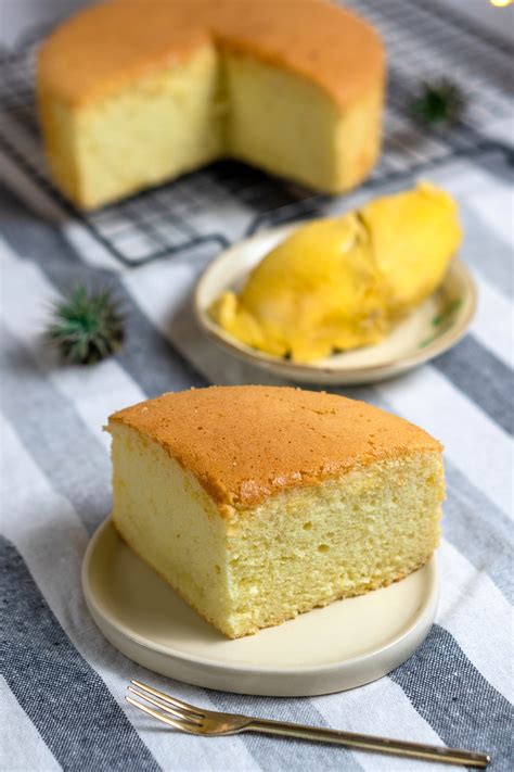 Durian Sponge Cake Full Of Durian Aroma My Lovely Recipes