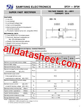 SF24 Datasheet(PDF) - SAMYANG ELECTRONICS CO.,LTD.