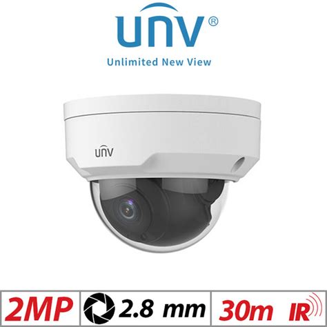 Uniview 2mp Uniview Vandal Resistant Network Fixed Dome Cctv Ip Camera