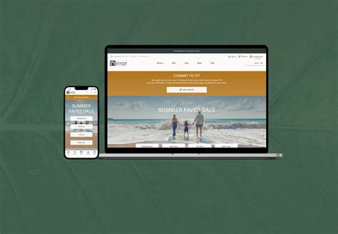 Mirror Ecommerce Site — Rosemary Mcgowan Portfolio