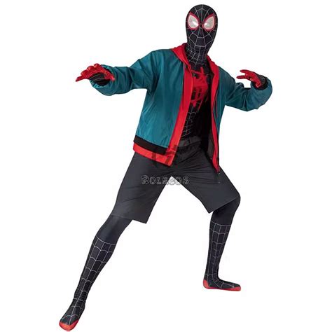Spider Man Miles Morales Cosplay Costume