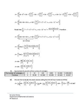 Ap Calculus Ab Approximating The Area Under A Graph Of A Function