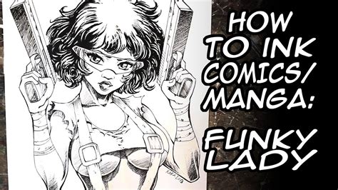 Doodle Boobs HOW TO INK COMICS MANGA FUNKY LADY YouTube