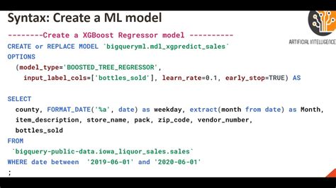 BigQuery Machine Learning XGBoost Regressor Do It Yourself Tutorials DIY YouTube