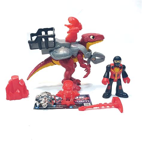 Imaginext Dino Riders Raptor Open Complete The Plastique Boutique