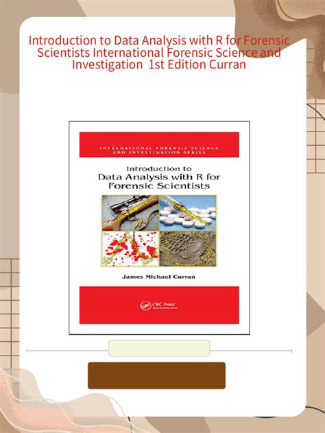 Introduction To Data Analysis With R For Forensic Scientists International Forensic Science And